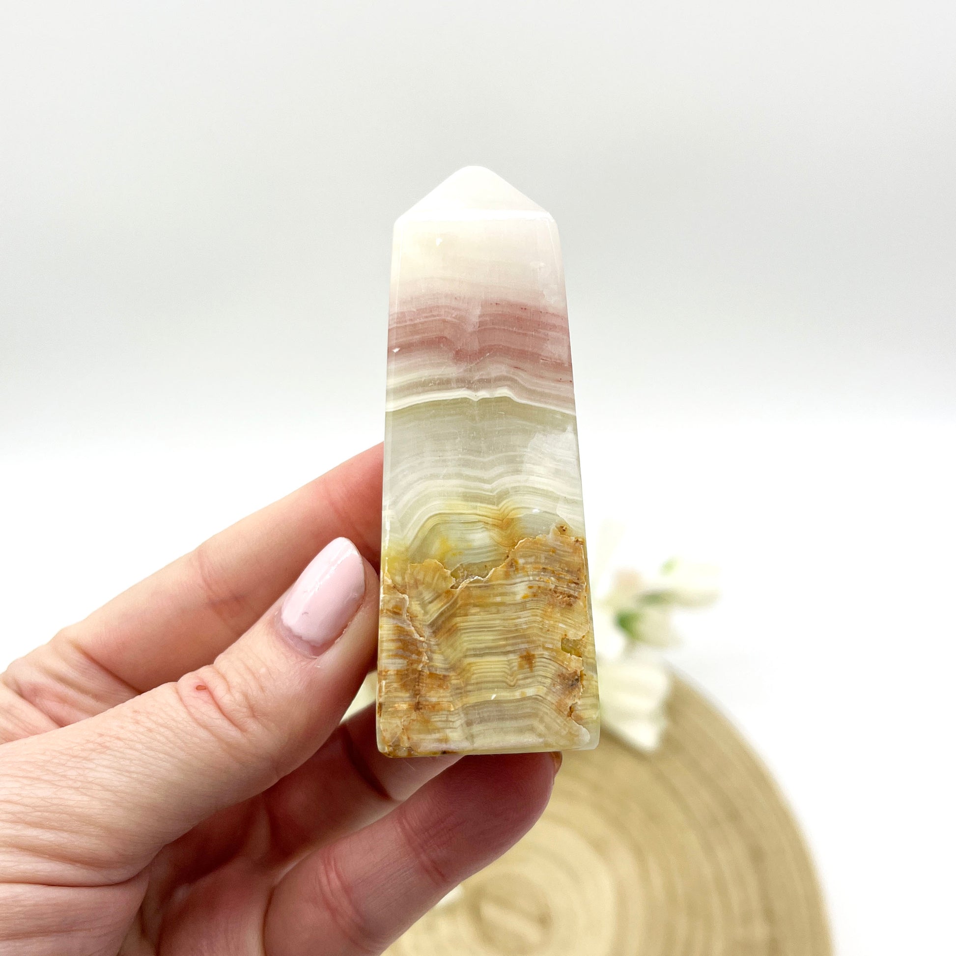 Banded Calcite Point 2 – Someday Dream Co.